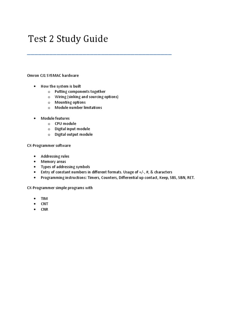 Test 2 Study Guide | PDF | Computers | Technology & Engineering