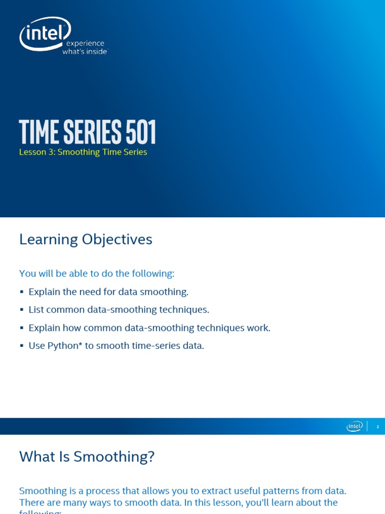 Lesson 3 Smoothing Time Series | PDF | Moving Average | Mean Squared Error