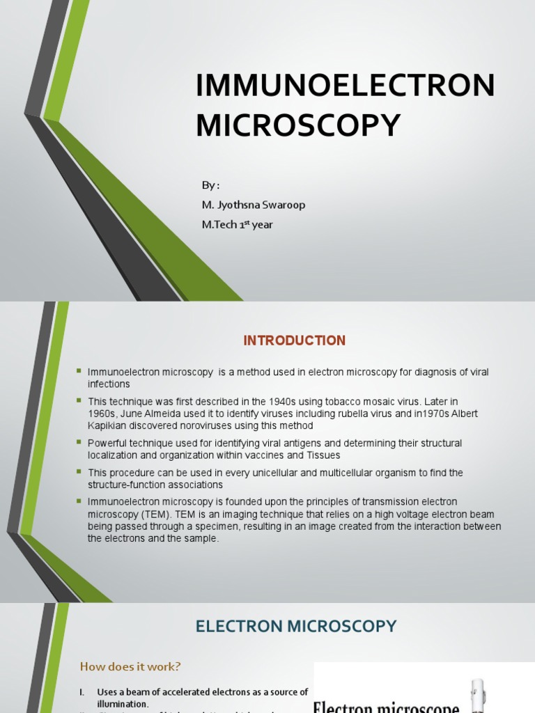 IMMUNOELECTRONMICROS | PDF | Electron Microscope | Microscope