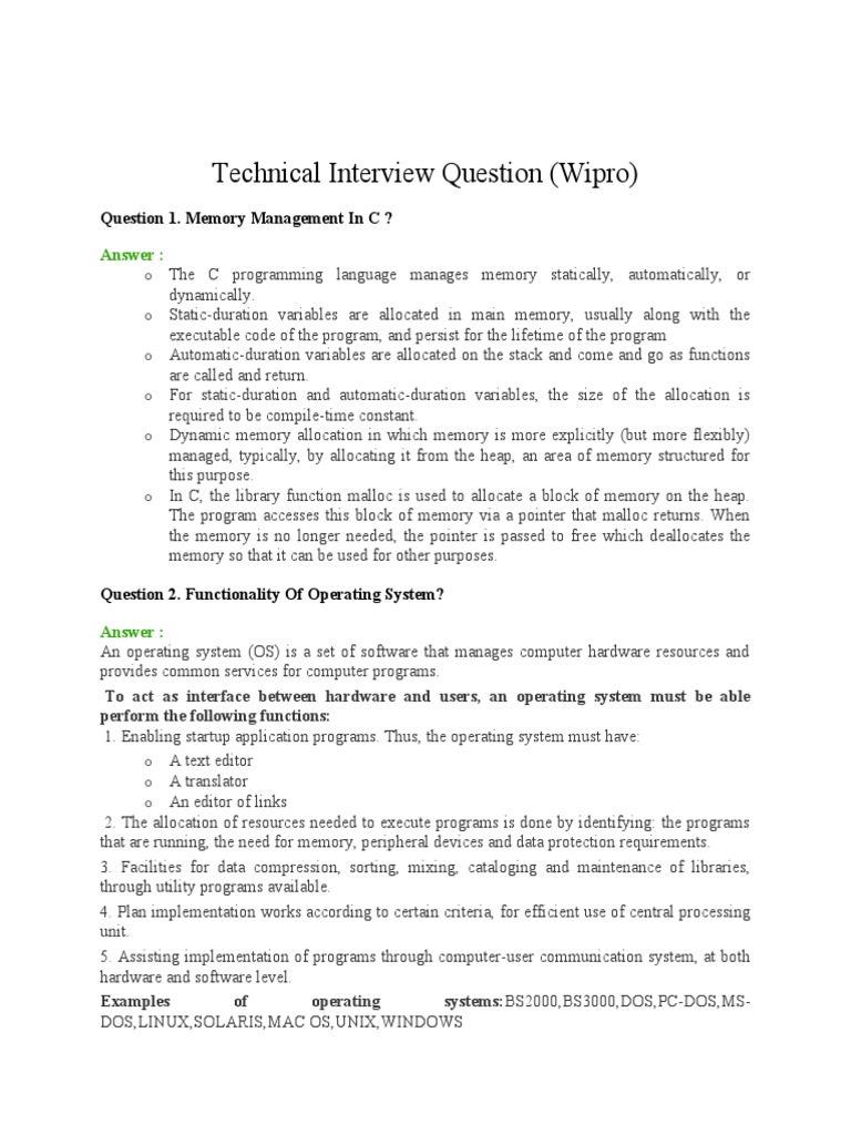 Technical Interview Question | PDF | Databases | Database Index