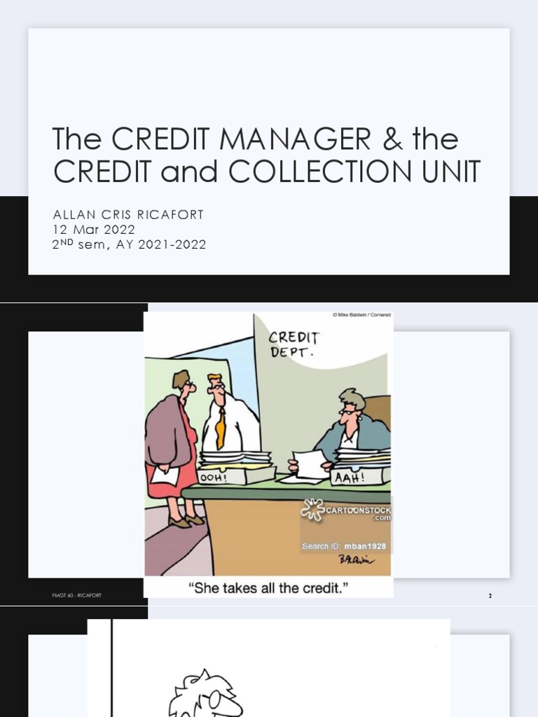 Credit Manager Roles and Responsibilities | PDF | Credit | Finance ...