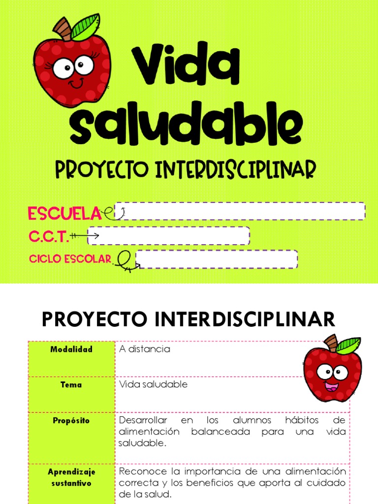 Proyecto VIDA SALUDABLE (Curso) | PDF | Alimentos | Comida chatarra