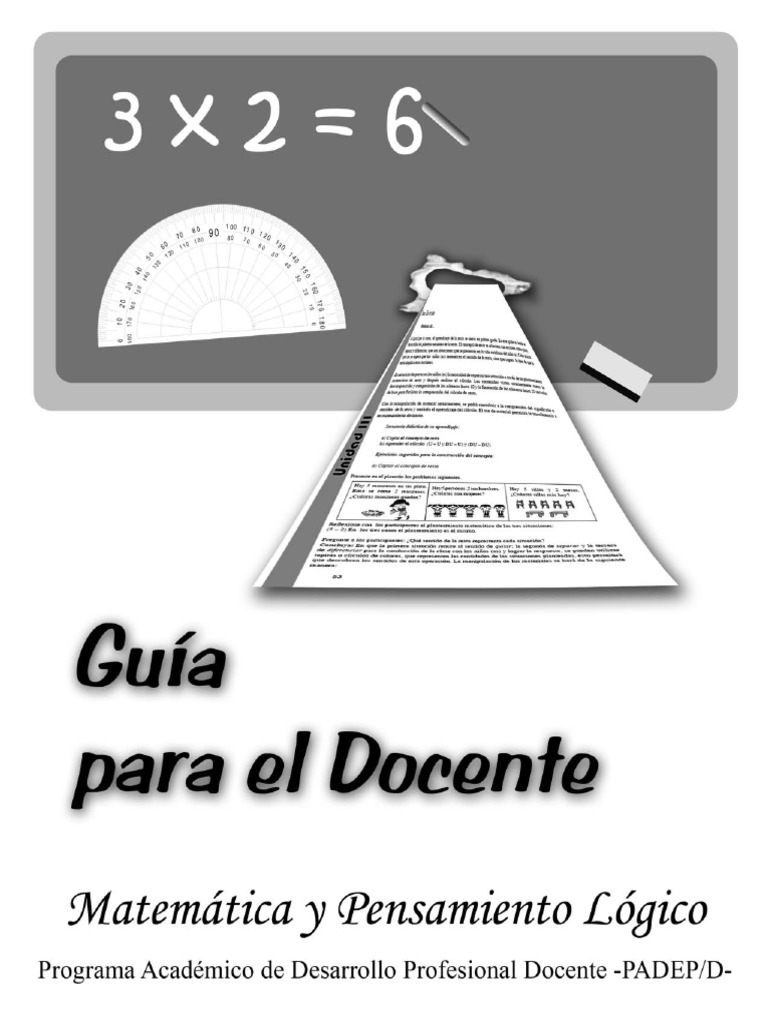Guía para El Docente Matemática y Pensamiento Lógico PADEP - D ...