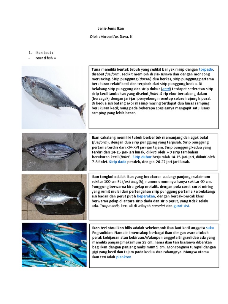 Ikan Darat dan Laut | PDF