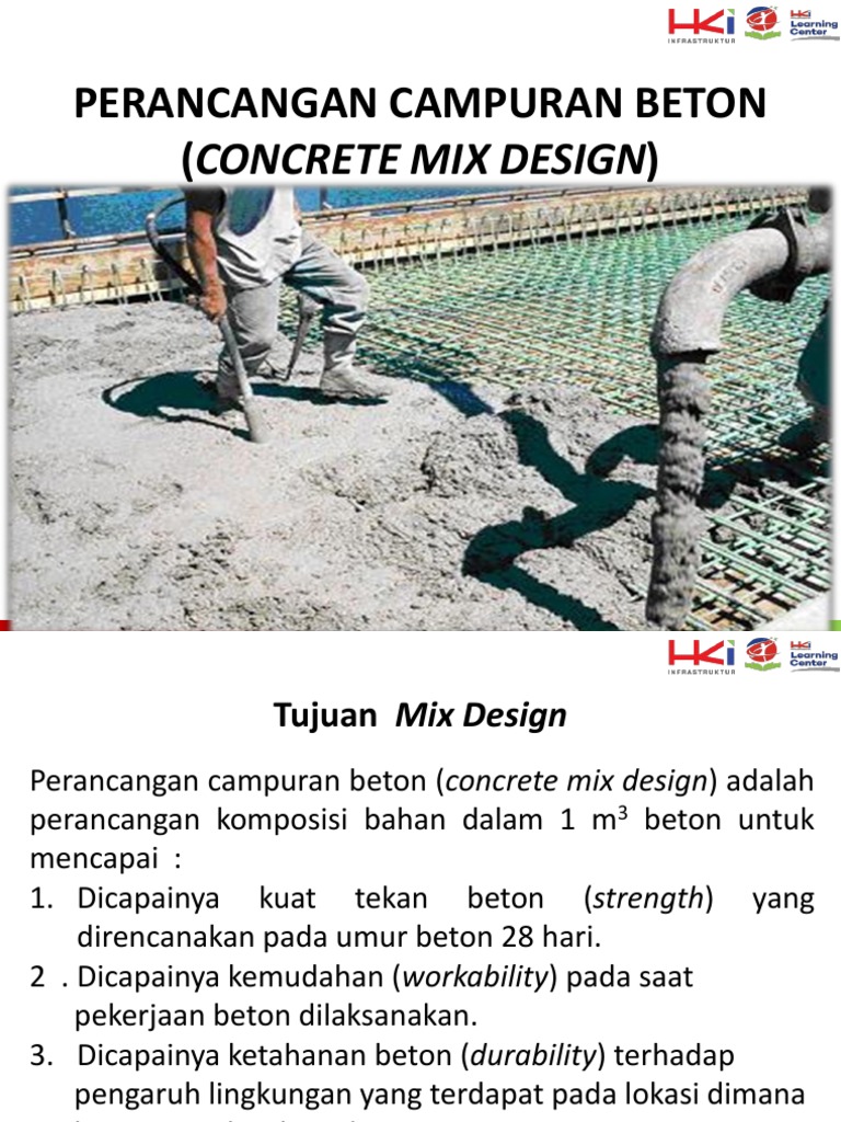 Perancangan Campuran Beton | PDF