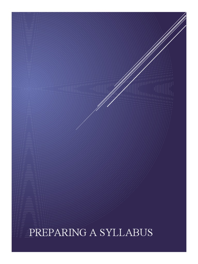 Preparing A Syllabus | PDF | Teaching Method | Test (Assessment)