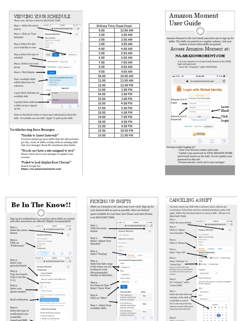 Amazon Moment Guide | PDF | Password | Communication
