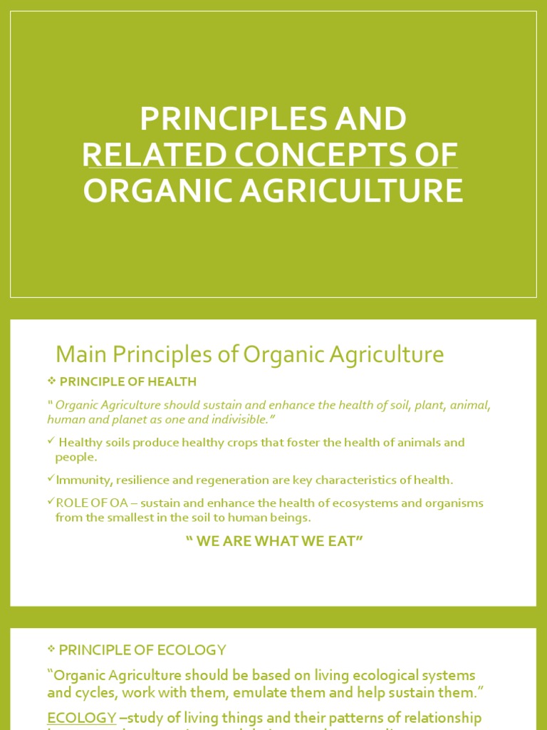 Principles and Related Concepts of OA-Module 2 | PDF | Agriculture ...