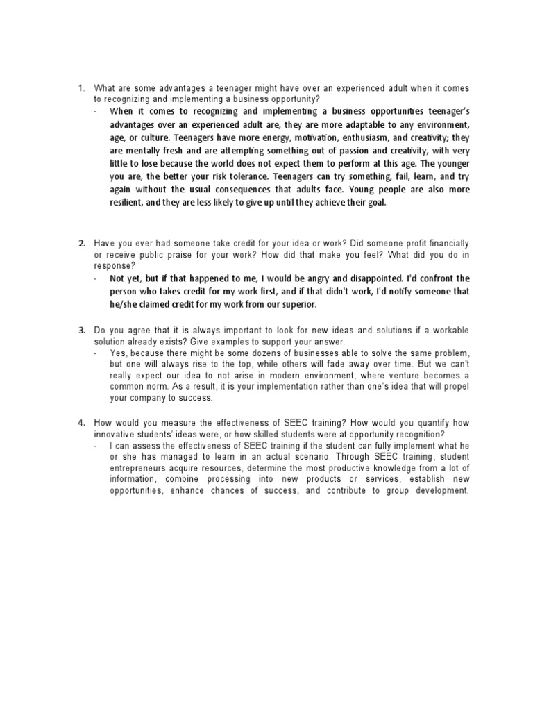 Activity 3 Entrep | PDF | Entrepreneurship | Creativity