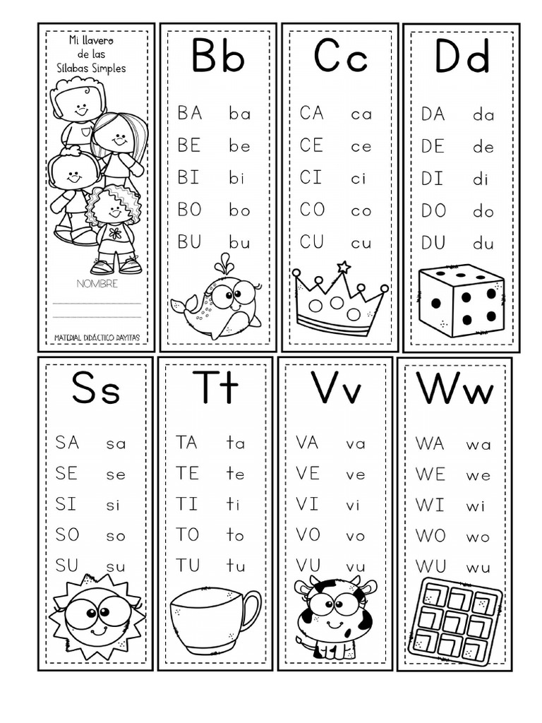 Llavero Sílabas | PDF