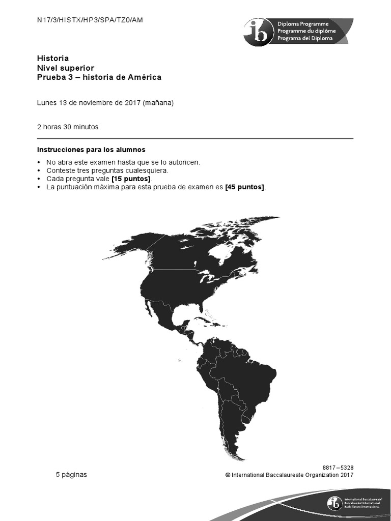 Prueba 3 Historia Del Ib | PDF | America latina | Los Estados Unidos