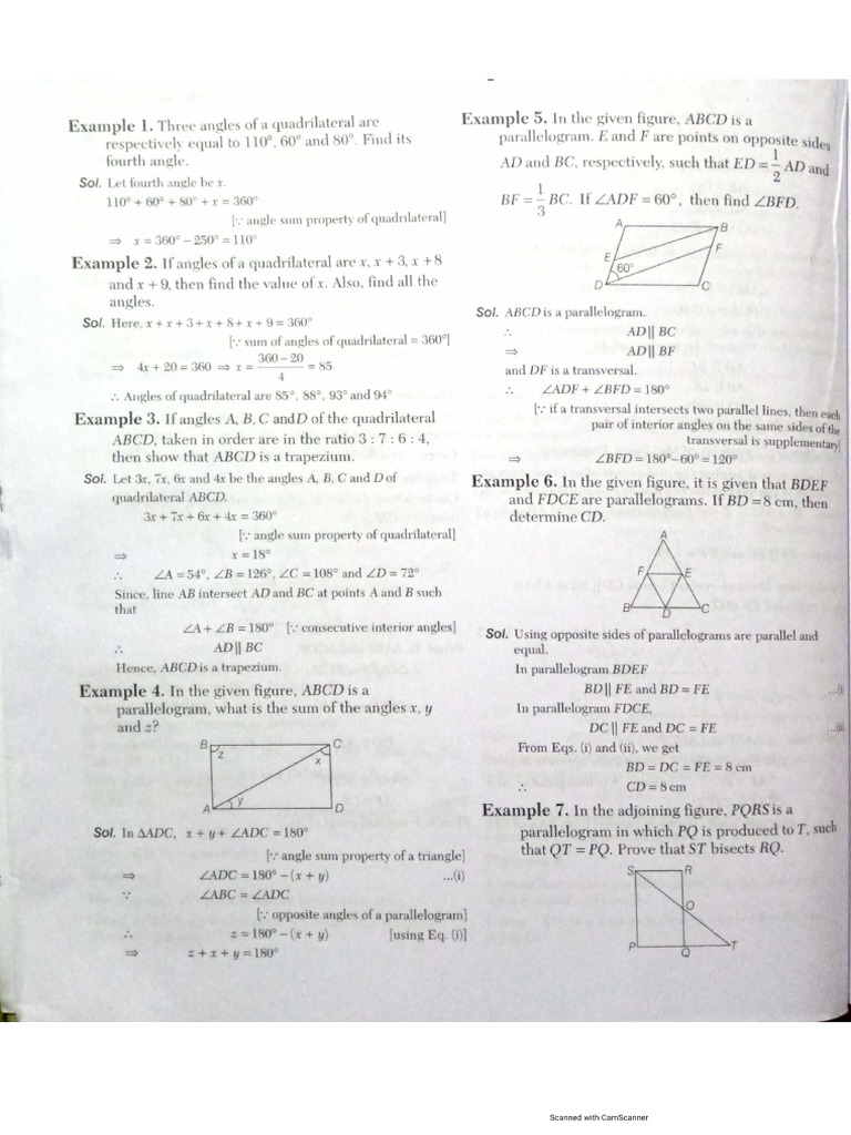 Chapter 8 Quadrilateral Assignment | PDF