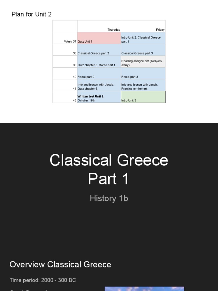 Classical Greece - Part 1 | PDF | Ancient Greece | Classical Greece