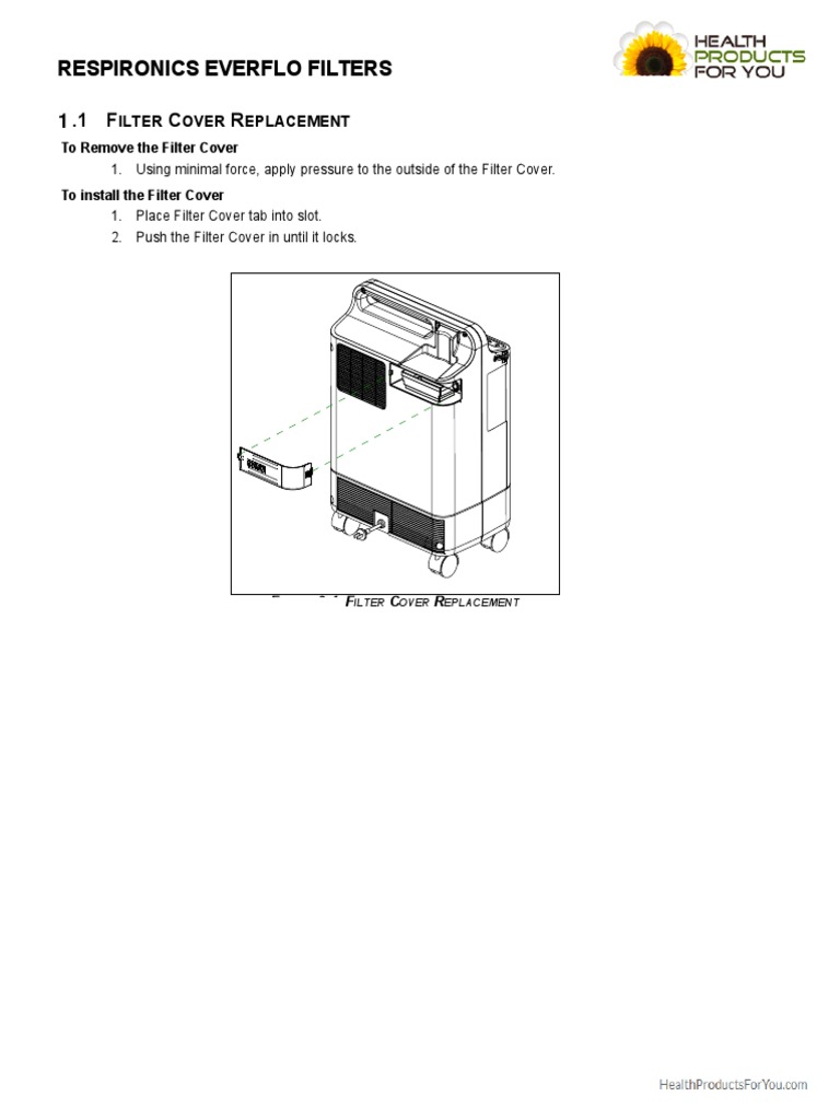 EverFlo Filter & Cord Guide | PDF | Flow Measurement | Screw