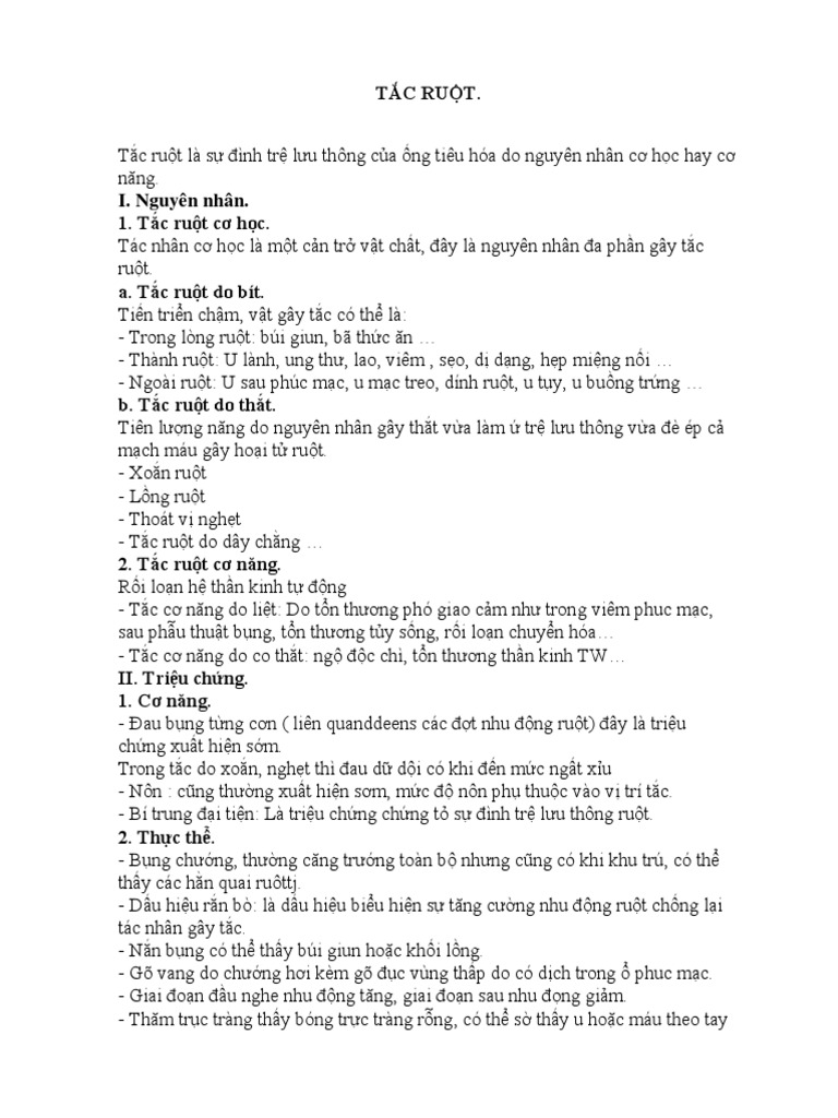 Benh Hoc Ngoai Khoa | PDF