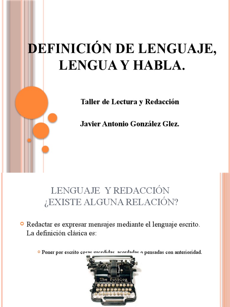 Tema 3.1 Definición Lenguaje, Lengua y Habla | PDF | Habla | Palabra