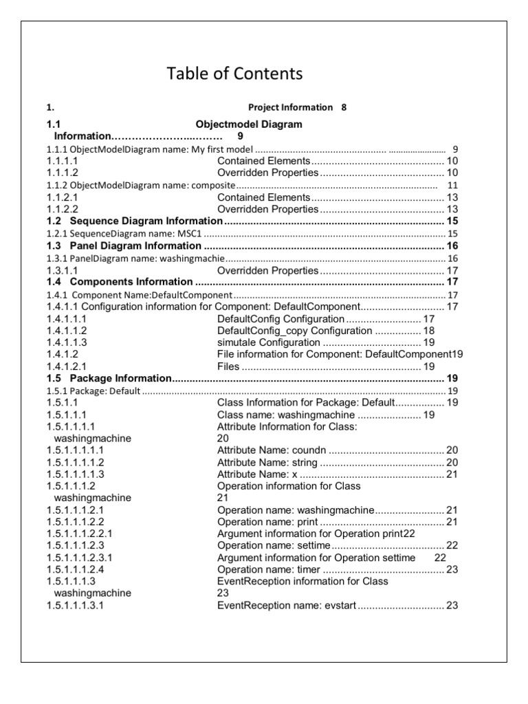 Washing Machine Report | File Format | Use Case