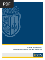 Matrícula en línea UTP: Guía paso a paso | PDF | Software | Informática