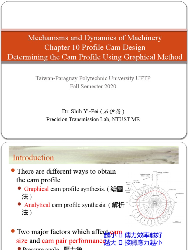 Mechanisms Chap 10 - Determining The Cam Profile - Graphical Method212 ...