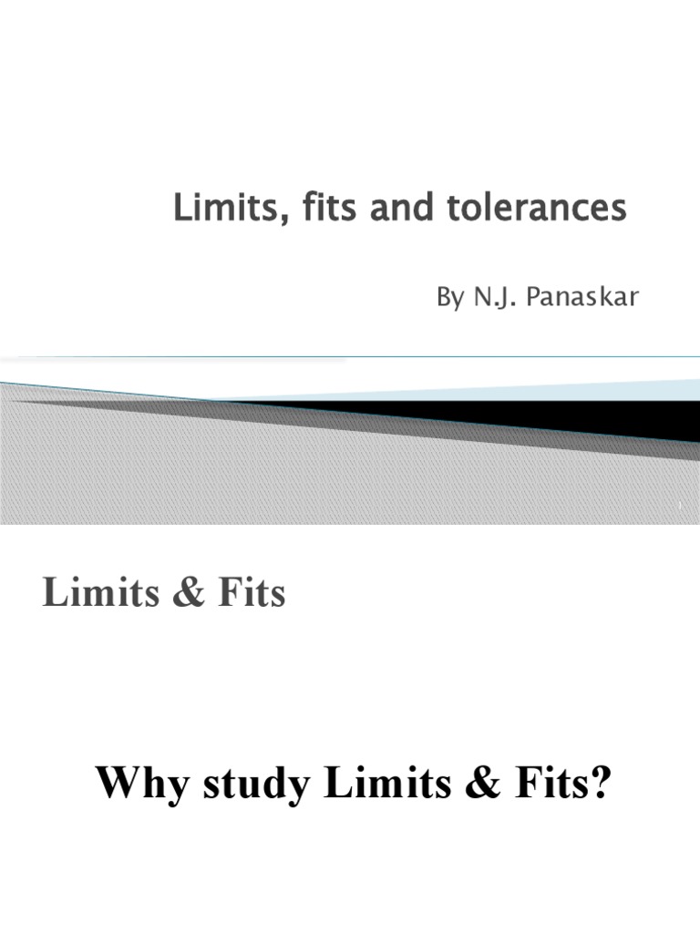 Limits, Fits and Tolerances | PDF | Engineering Tolerance | Mechanical ...