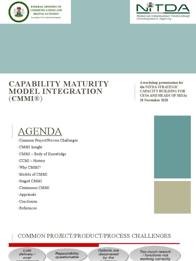 Presentations - Day 3 & 4-Capability Maturity Model Integration (CMMI ...