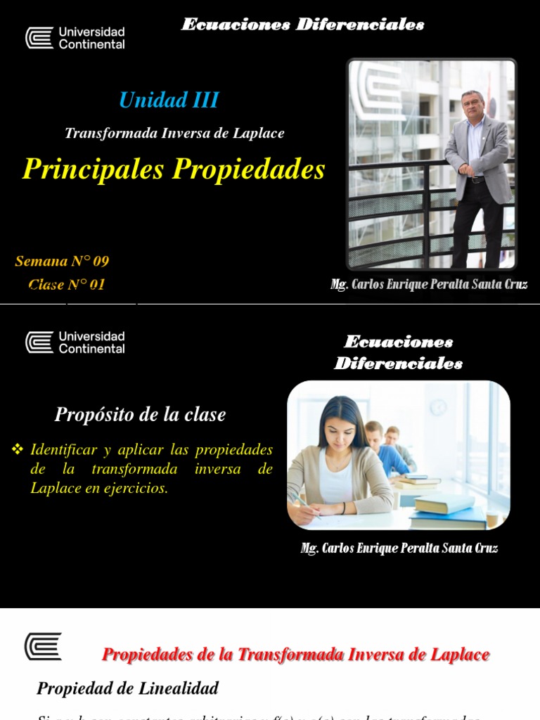 Transformada Inversa de Laplace - Propiedades | PDF | Ecuaciones ...