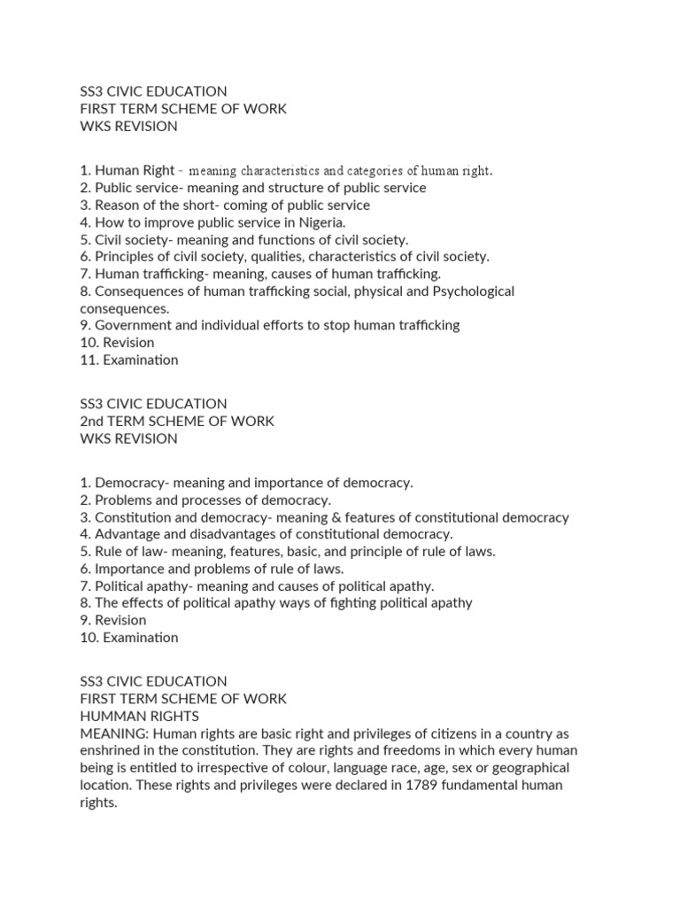 Ss3 Civic First Term | PDF | Elections | Political Ideologies