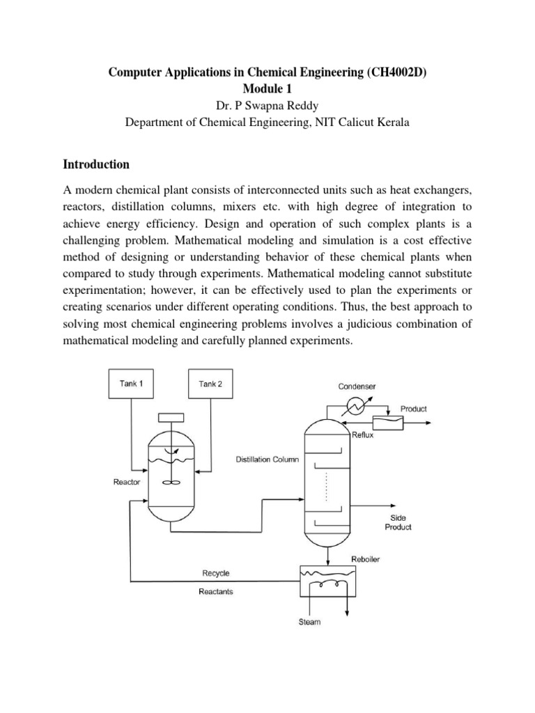 Module 1 Notes | PDF | Equations | Distillation