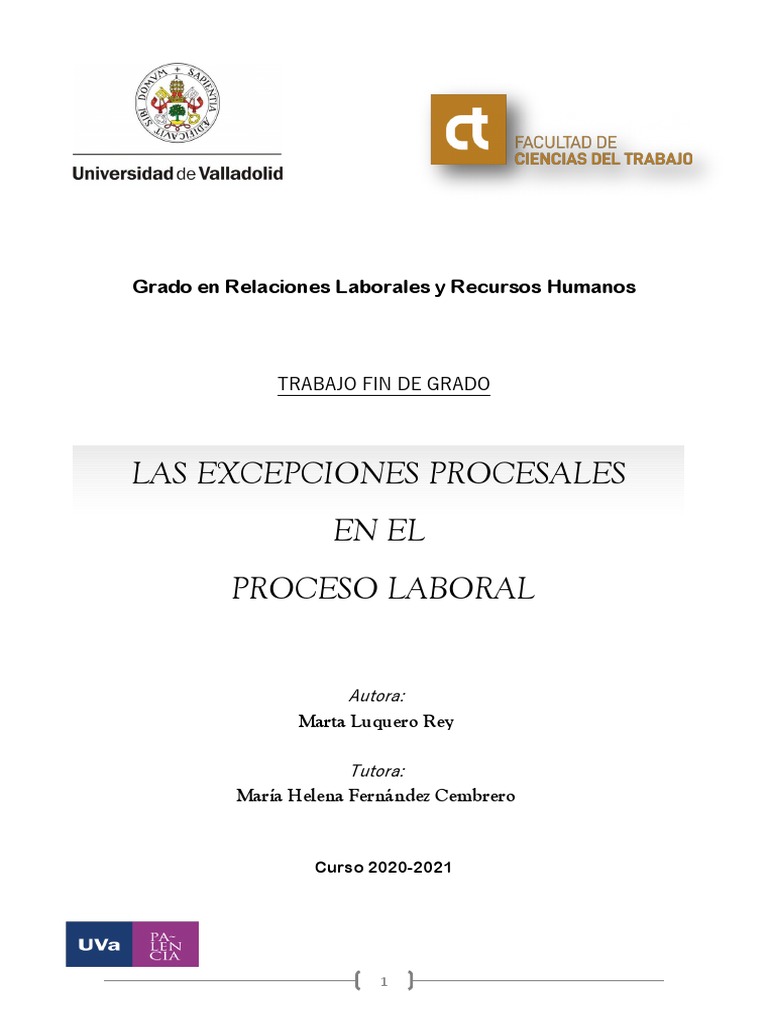 TFG L2932 | PDF | Ley procesal | Demanda judicial