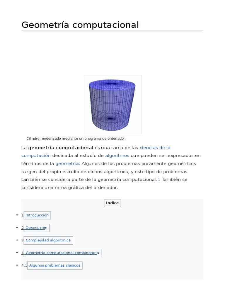Geometria Computacional | PDF | Matemáticas | Informática
