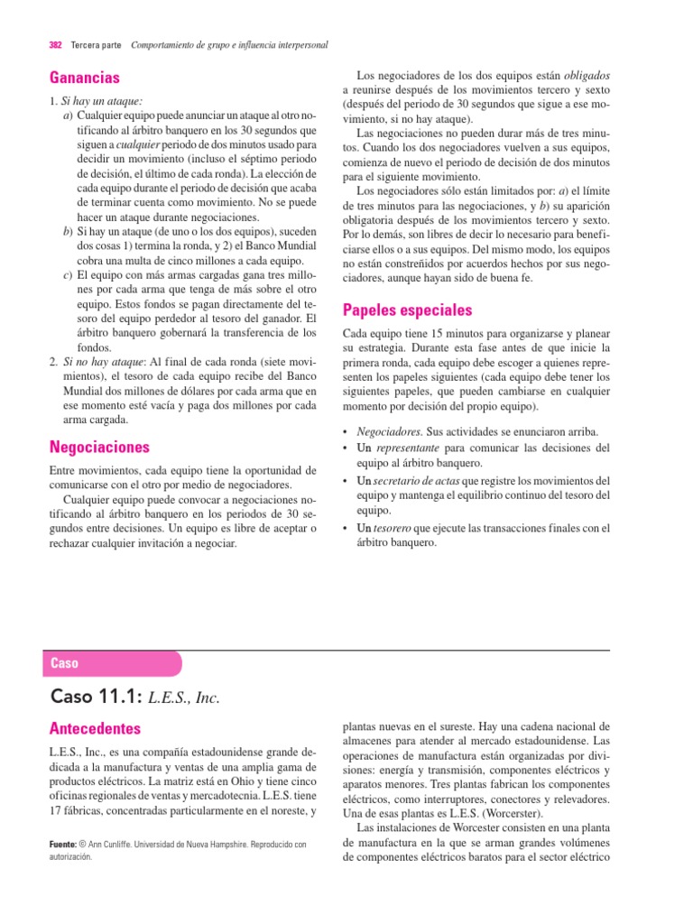 Caso Práctico L.E.S. Inc. | PDF | Ingeniería | Bancos