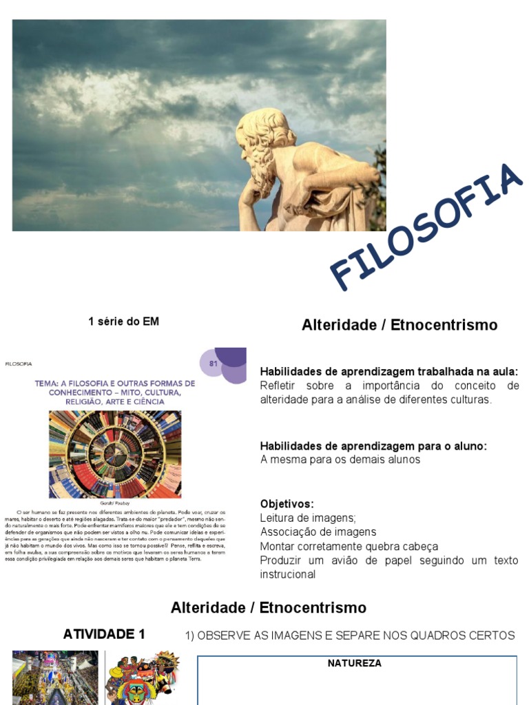Atividades de Filosofia | PDF | Imagem