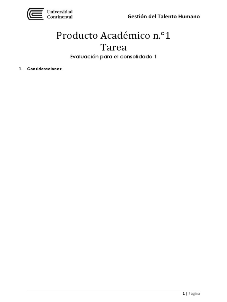 PA1 - Tarea - Individual | PDF | Cognición