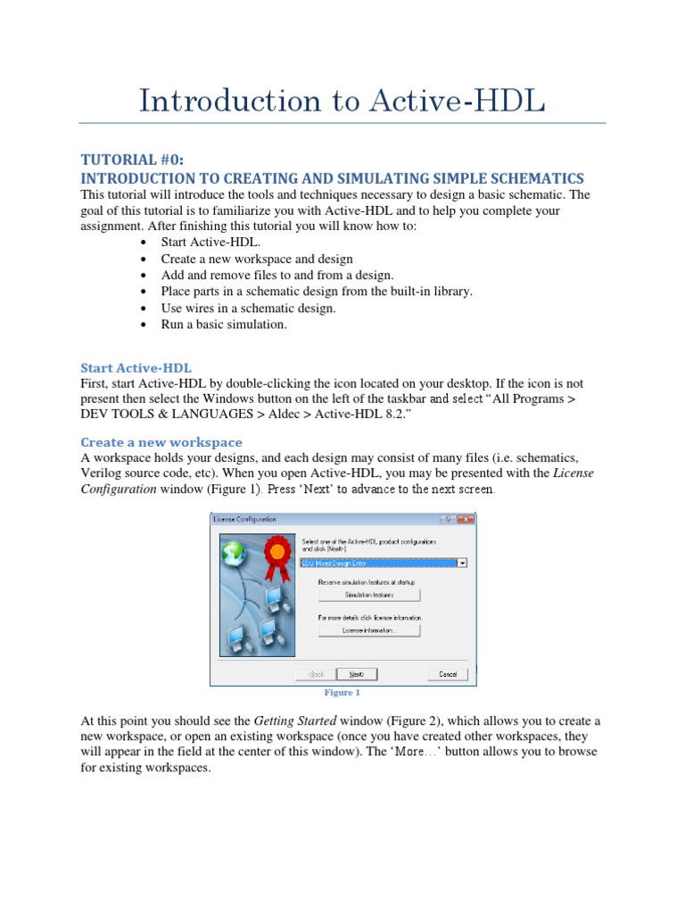 Active-HDL Tutorial 0 - Introduction To Active-HDL | PDF | Icon (Computing) | Tab (Gui)