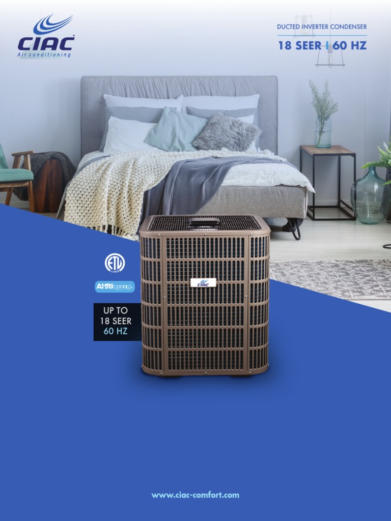 Condensador Ciac Ca43ax 18 Seer Inverter | PDF | Building Engineering ...