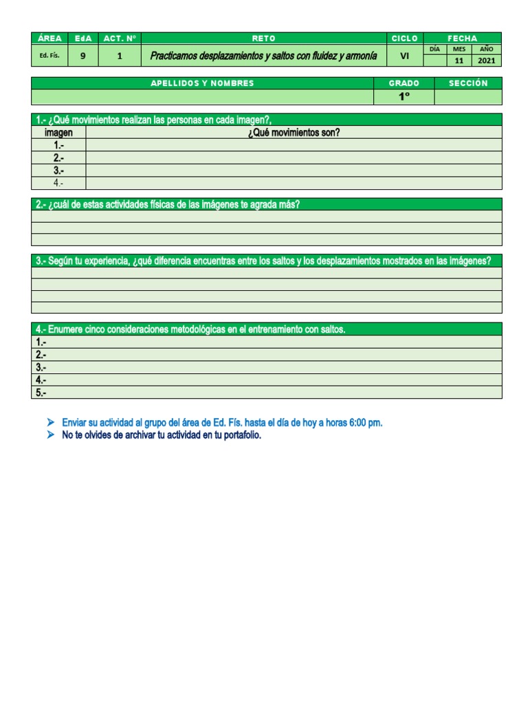 1º Act. - 1º Sec. - EdA - 9 | PDF