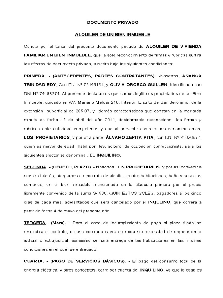Documento Privado | PDF