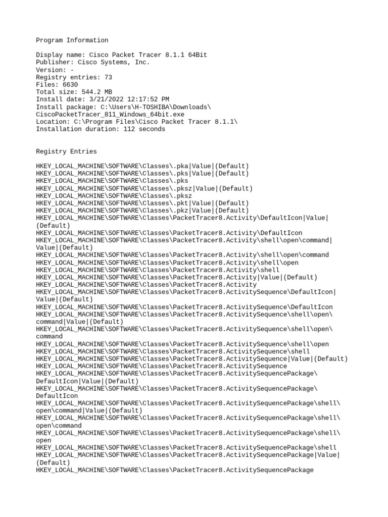 MonitorLog - Cisco Packet Tracer 8.1.1 64bit | Download Free PDF | Microsoft Windows | Windows ...