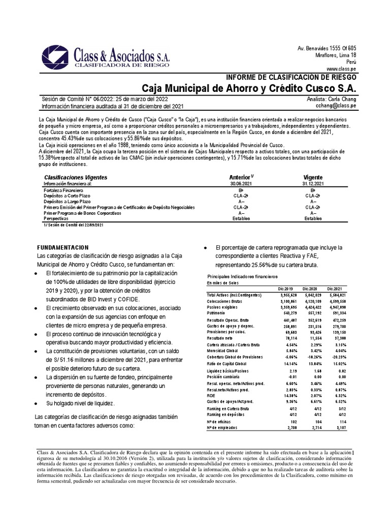 CMAC Cusco | PDF | Software | Bancos