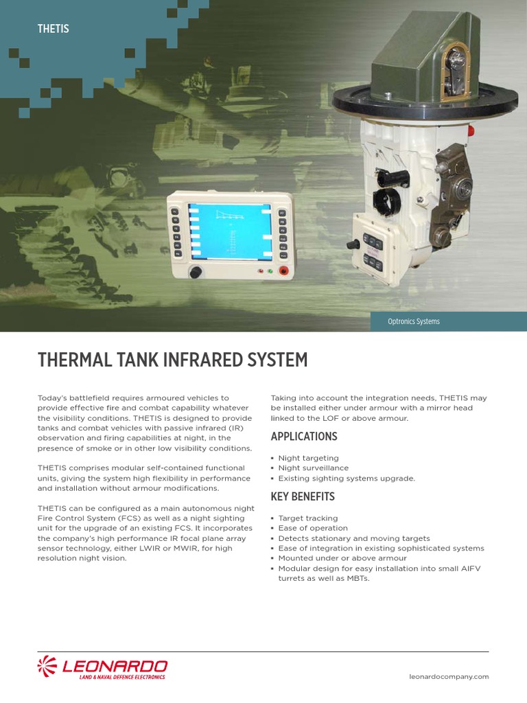 Thetis LQ Mm07860 | PDF | Infrared | Tanks