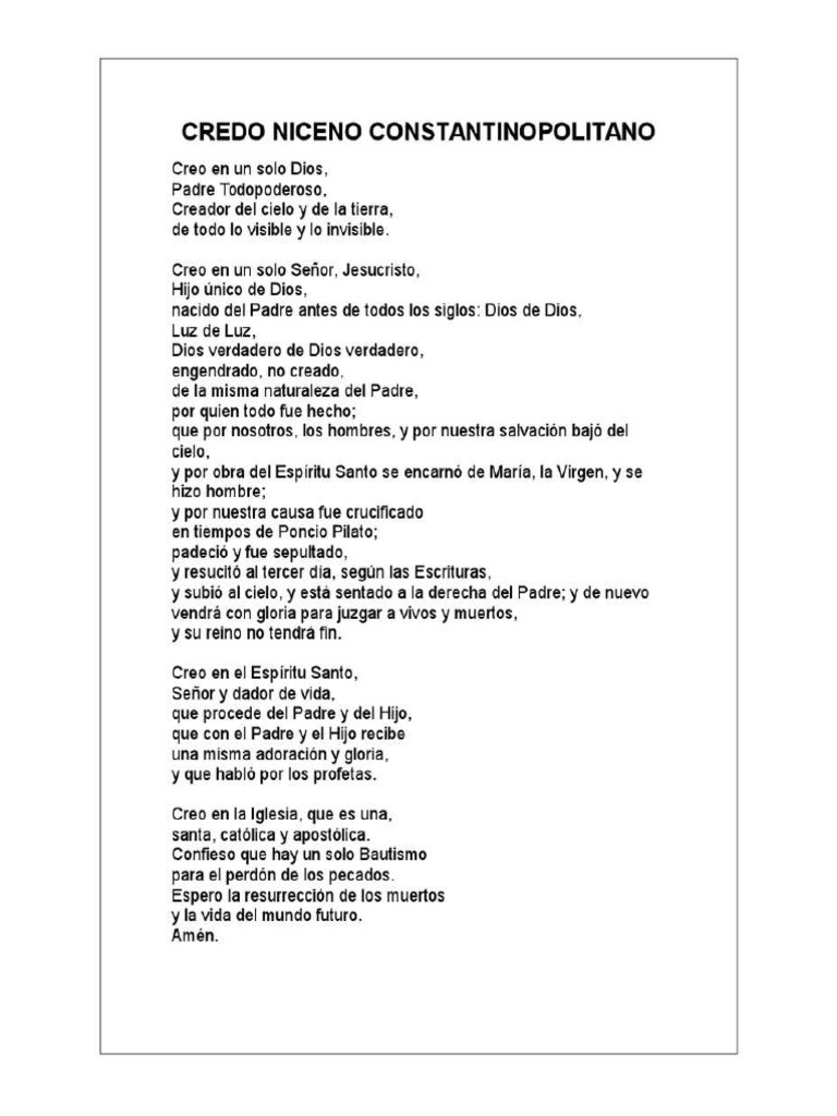 Credo Niceno | PDF