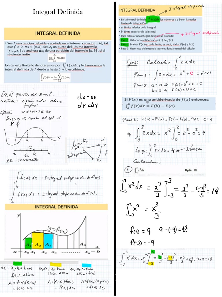 Clase N°3 Integrales Definidas | PDF