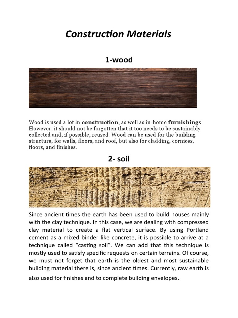 Construction Material | PDF | Concrete | Building Materials