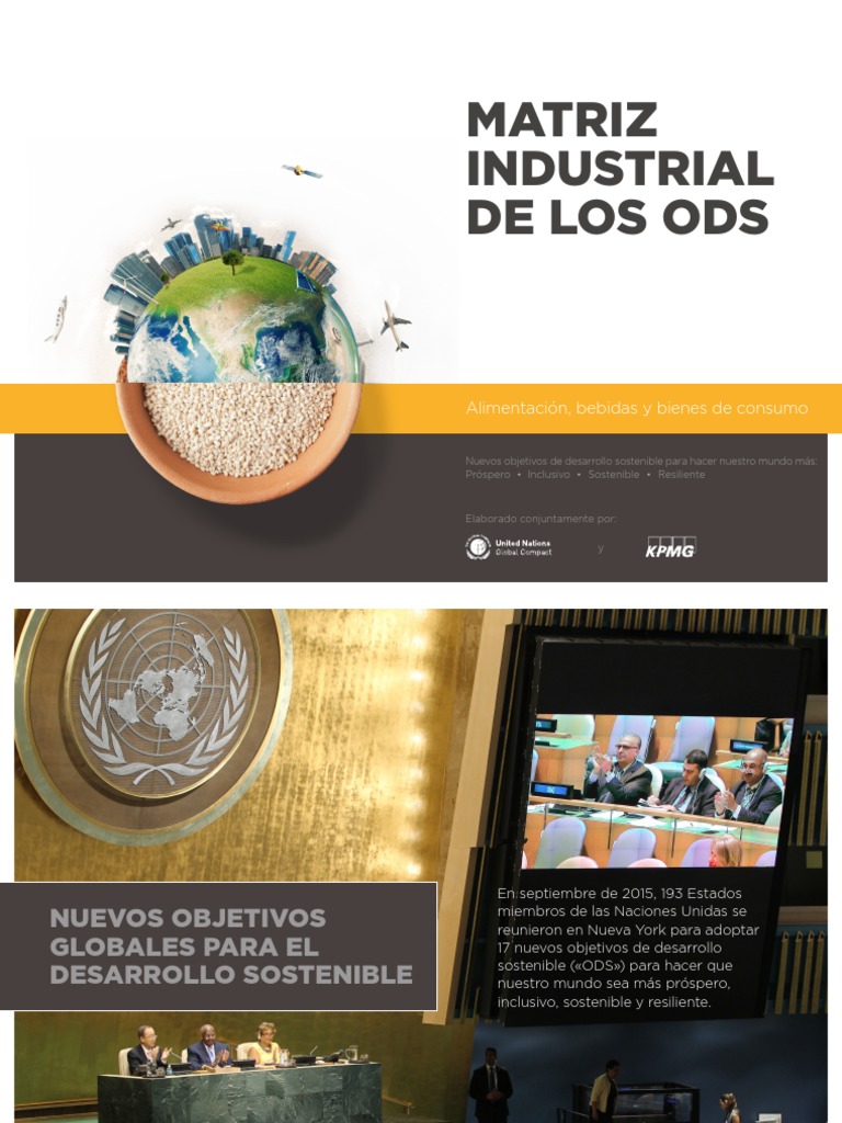 Matriz Industrial de Los ODS - Alimentación Bebidas y Bienes de Consumo | PDF | Sustentabilidad ...