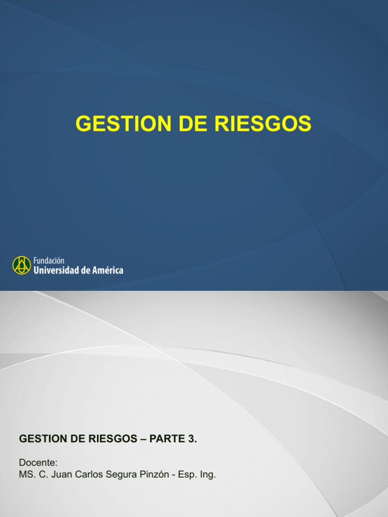 Parte 3 - Presentacion Gestion de Riesgos 2022 | PDF | Evaluación de ...