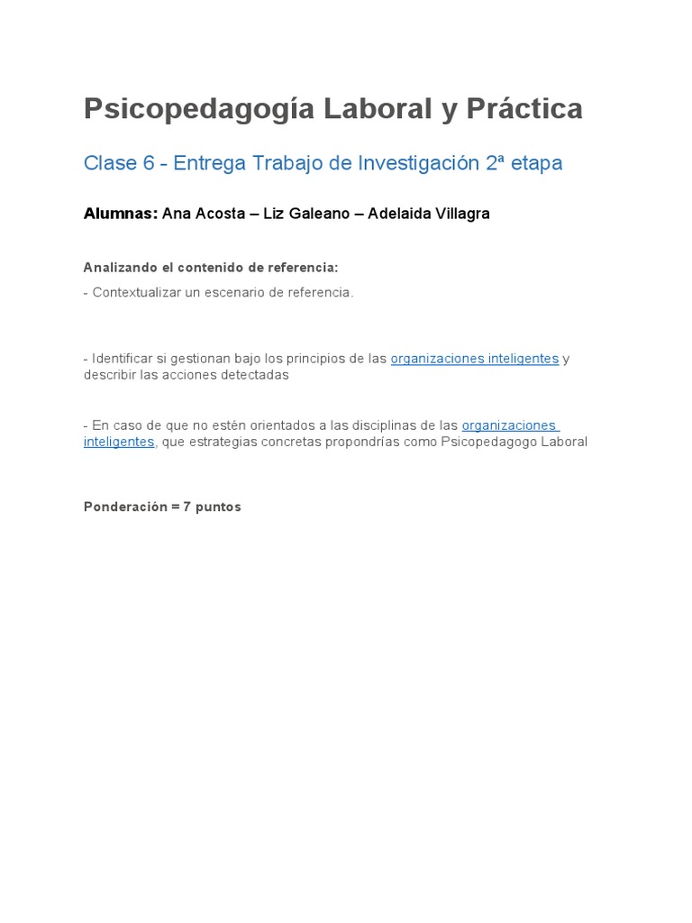 Clase 6 Psicopedagogia Laboral | PDF | Crecimiento personal y profesional