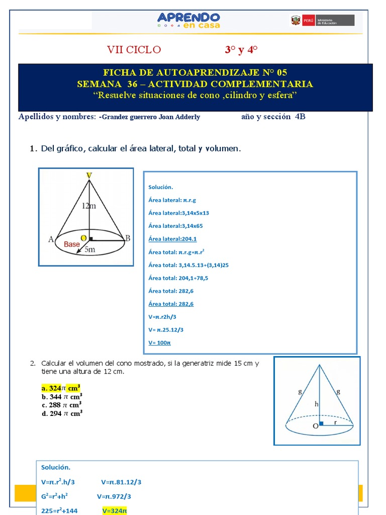 Sem 36 Mate | PDF | Geometria clasica | Geometría euclidiana