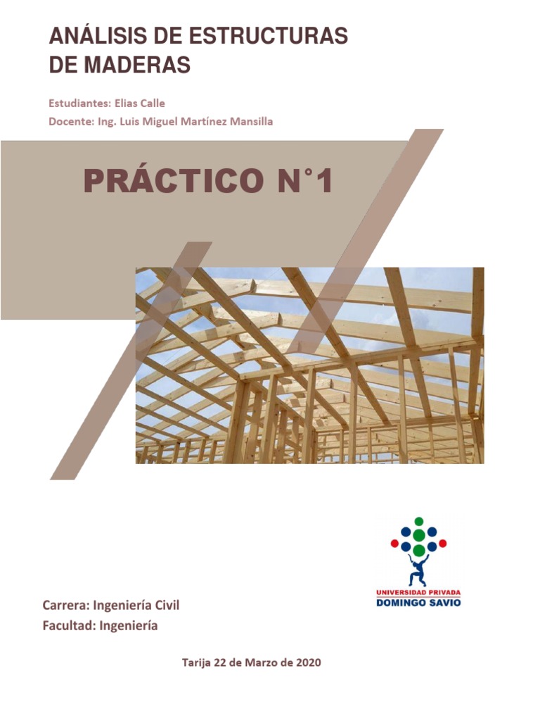 Practico N°1 Estructuras de Maderas | PDF | Arboles | Madera
