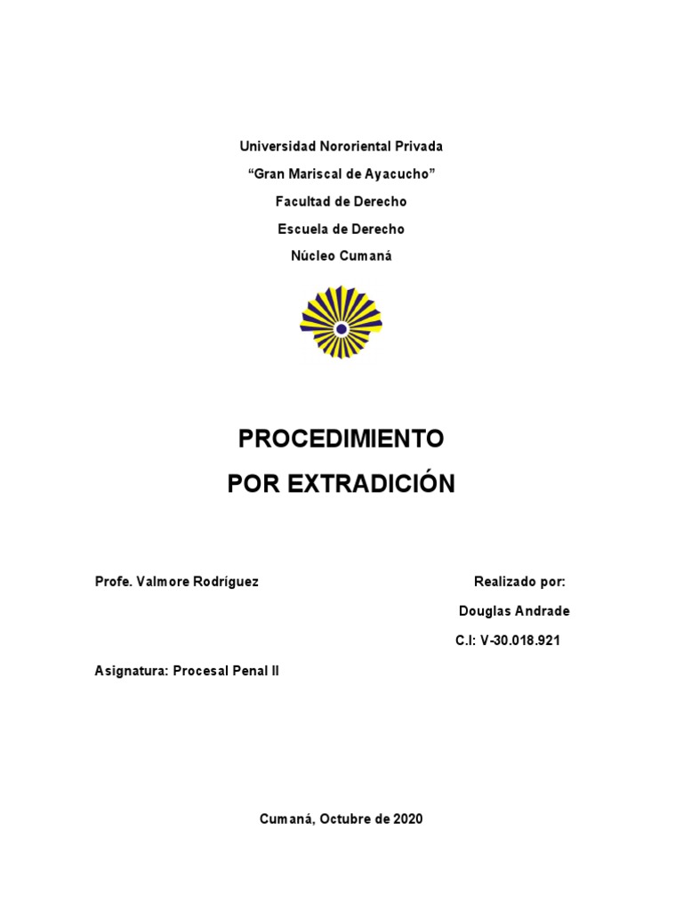 Tema 3 - Derecho Procesal Penal Ii - Douglas Andrade | PDF | Extradición | Derecho penal