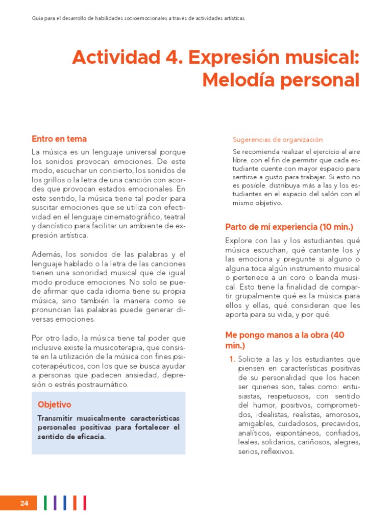 Expresión Musical | PDF | Canciones | Las emociones